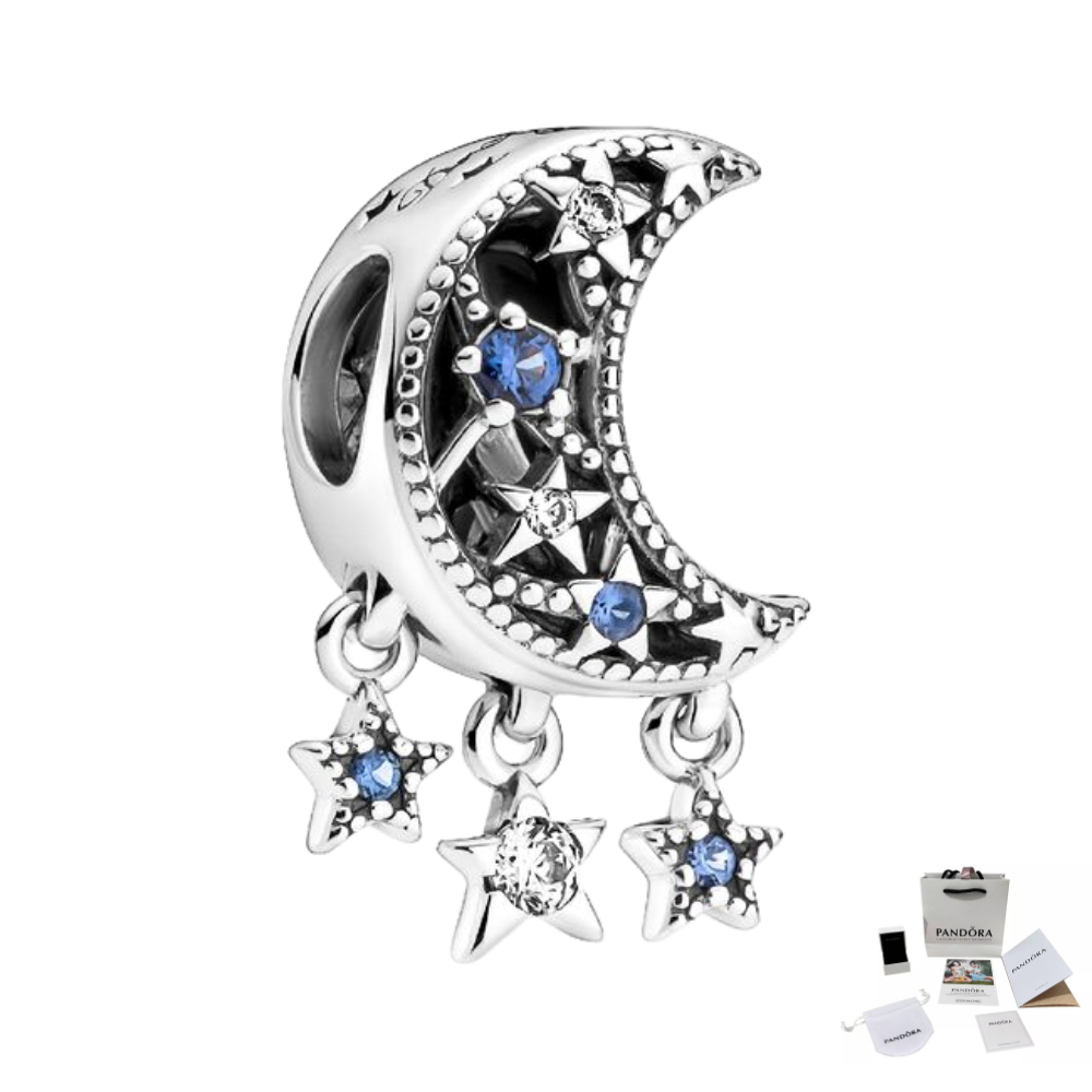OFERTA - CHARM PANDORA LUNA CRECIENTE Y ESTRELLAS .925 – ZOCALO ONLINE